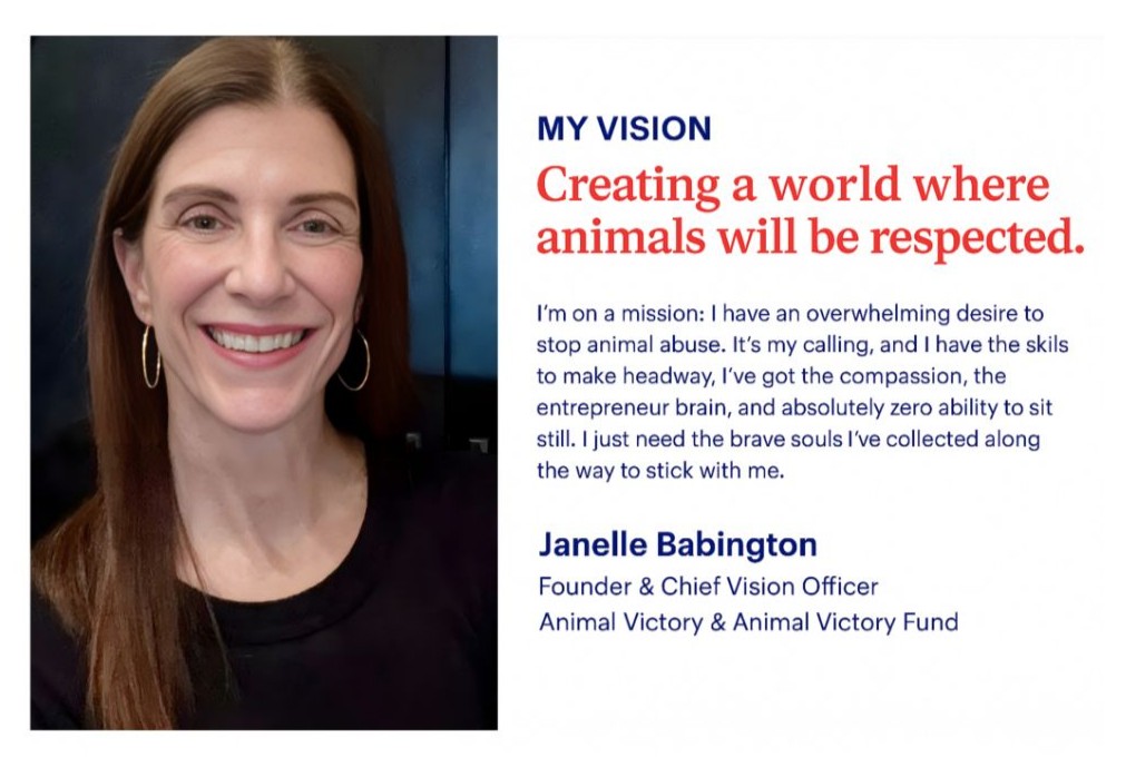 Animal Victory Media Kit-About Our Founder: Janelle Babington - Animal ...